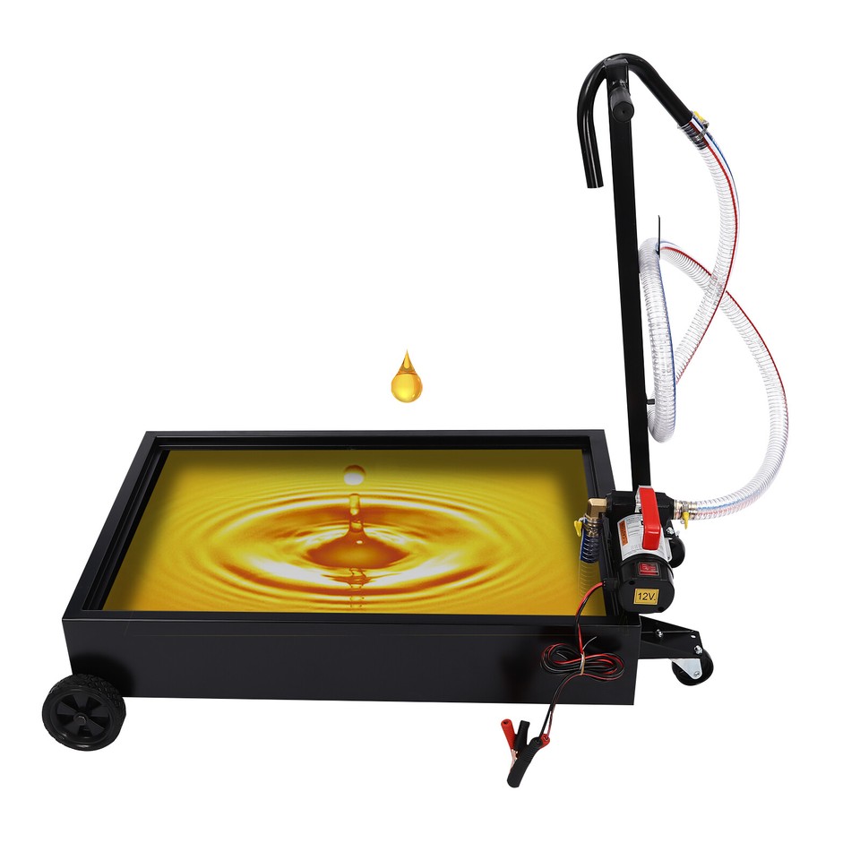 20 Gallon Heavy Oil Drain Pan Electric Pump Oil Drain Pan Oil Drain ...