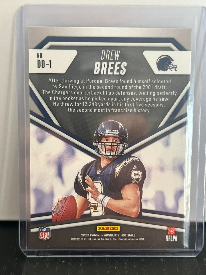 2023 Panini Absolute - Drew Brees Draft Diamonds #DD-1 - San Diego ...