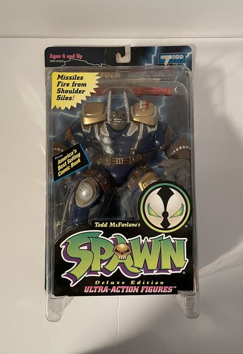 SPAWN. VTG BADROCK BLUE Variant Fires From Shoulder Silos. 1995 ...