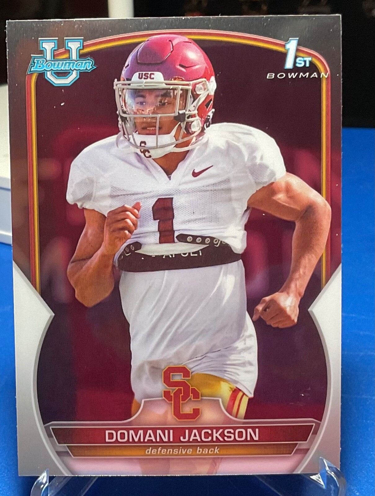 2022 Bowman U Chrome Football Domani Jackson #91 USC Trojans | eBay