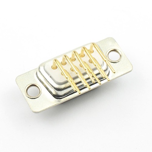 1Pcs Gold Plated DB9 D-SUB 9 Machine Pin Female Right Angle PCB Connector 2 Row | eBay