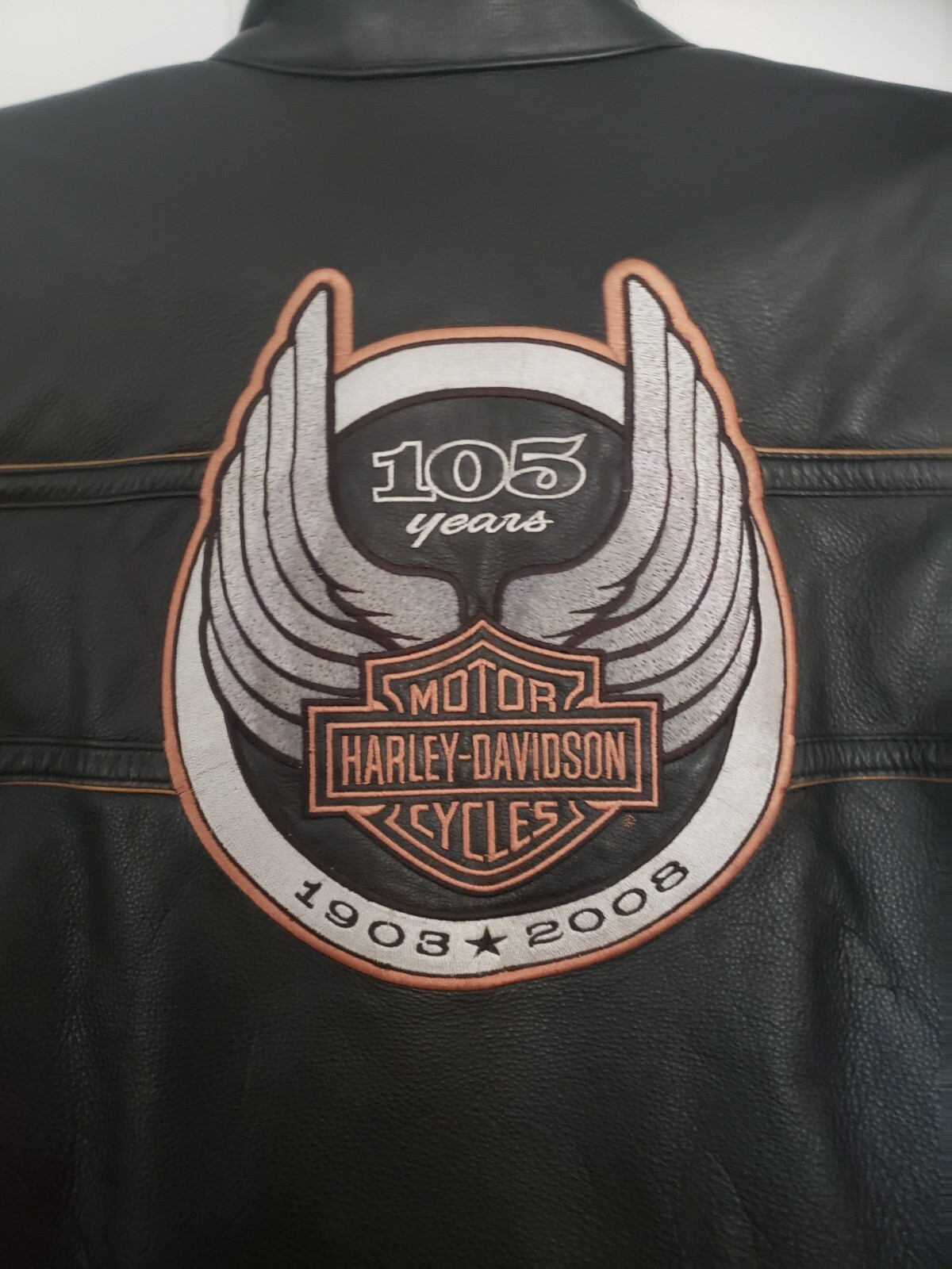 XL leather Harley Davidson Men's jacket - Gem
