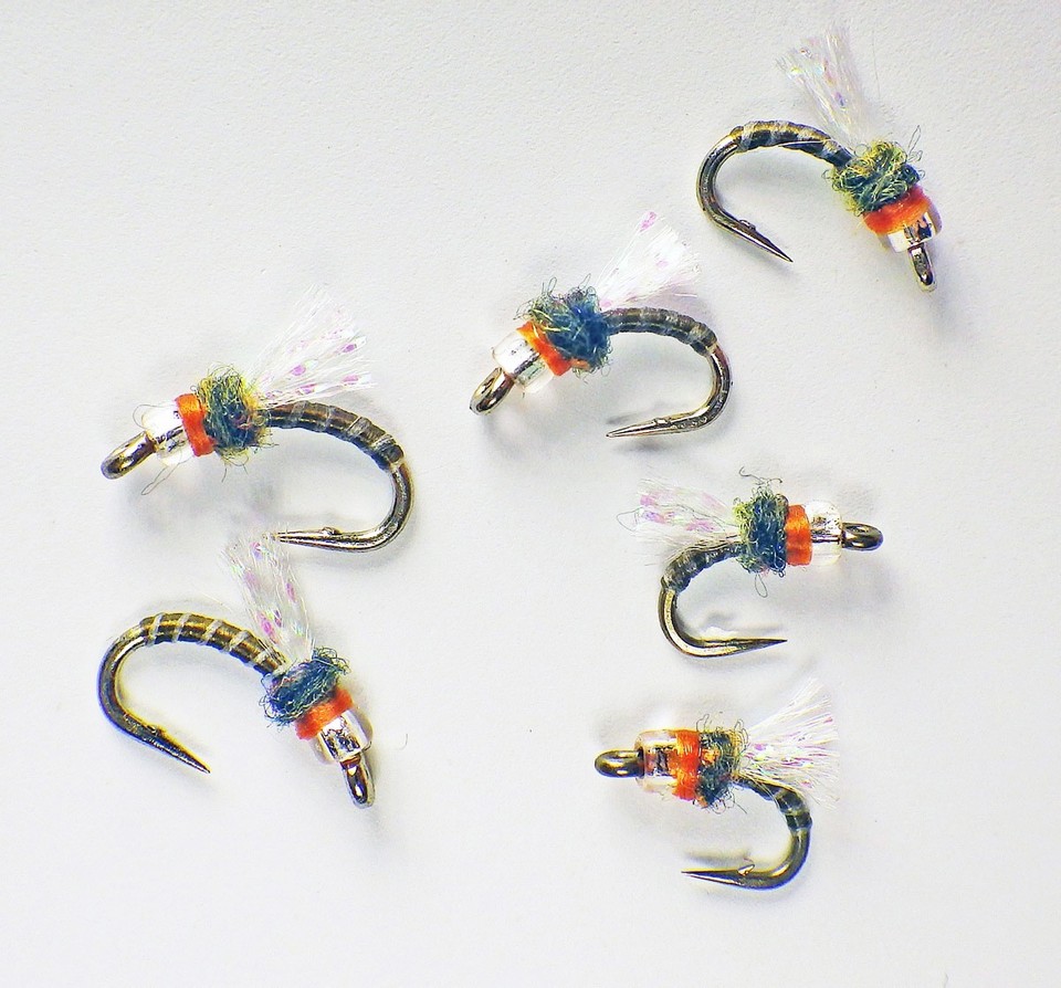Top Secret Midge Mercury Olive Nymphs - Premium Trout Fly Fishing Flies ...