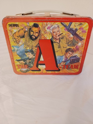 VINTAGE 1983 THE A TEAM METAL LUNCH BOX WITH THERMOS FEATURING MR. T | eBay