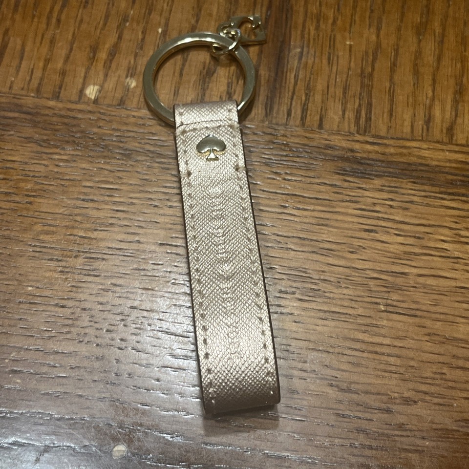 Kate Spade Authentic Live Colorfully Rose Gold Lanyard Key Fob With ...