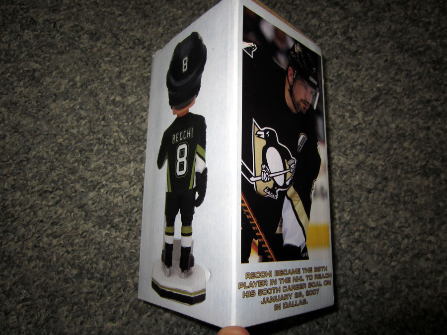 MARK RECCHI Pittsburgh Penguins SGA Giveaway BOBBLEHEAD New in Box '07 ...