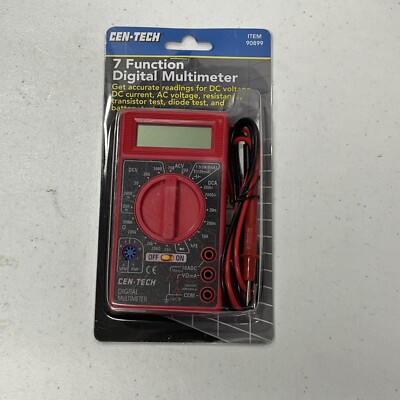 Harbor Freight Cen-Tech 7 Function Digital Multimeter New 90899 | eBay