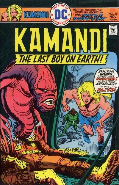 Kamandi #35 ART original color guide 1975 KIRBY PYRA WORLD IS A INFERNO ...
