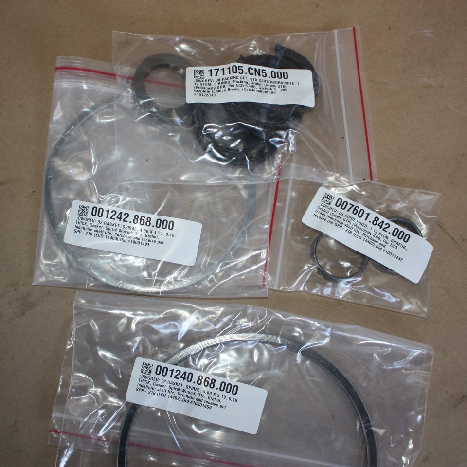 Spares Repair kit FLOWSERVE VALTEK Mark 1 DN100 4" Control valve ...