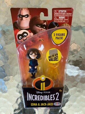 Disney Pixar The Incredibles 2 Edna Fire Jack Jack Action Figures 2 ...