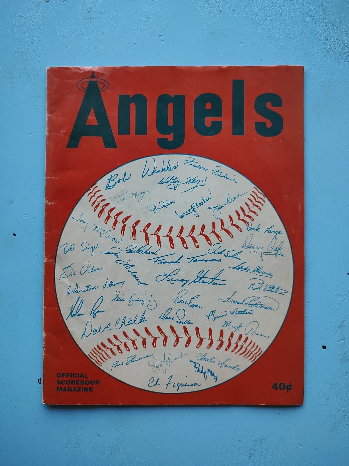 California Angels 1974 official scorebook magazine Nolan Ryan Frank ...