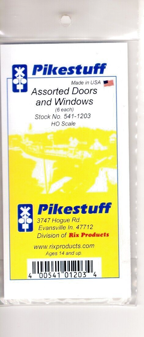 HO Scale Pikestuff 541-1203 Assorted Doors and Windows Pkg (6) | eBay