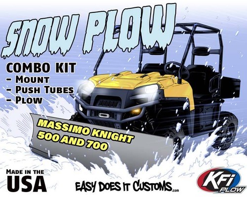 MASSIMO KNIGHT 500 and 700 - All Years - KFI UTV 66" Snow Plow Combo ...