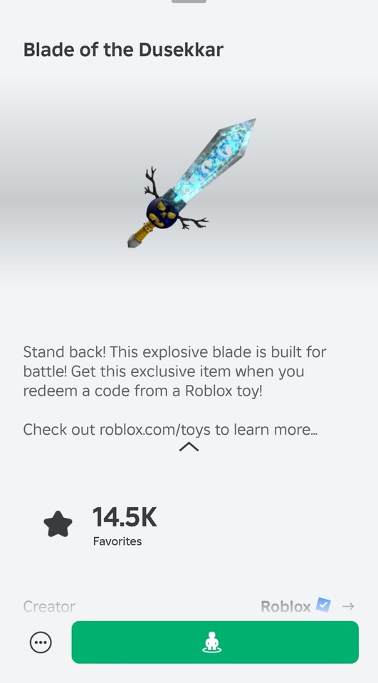 Roblox with BLADE OF DUSEKKAR, + TONS OF TOY CODE ITEMS 2016 JOIN DATE ...