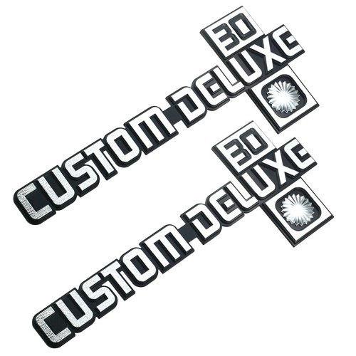 2Pc Fits 1981-1987 Pickup Custom Deluxe "30" C30 K30 R30 Badge Emblem ...