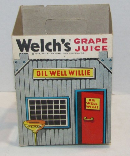 1950s Welch's Grape Juice Howdy Doody Carton with Oil Well Willie | eBay
