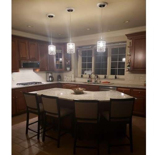 3 Packs Modern Pendant Light Hanging Ceiling Light Fixture Kitchen ...