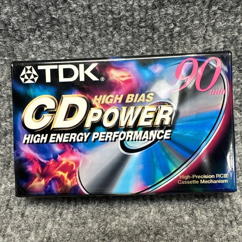 New TDK CD Power High Bias 90 Min blank audio cassette Type II New ...