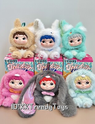 MINISO WAKUKU Fox&Bunny Trickor Treat Series Blind Box Figure Toy Plush ...