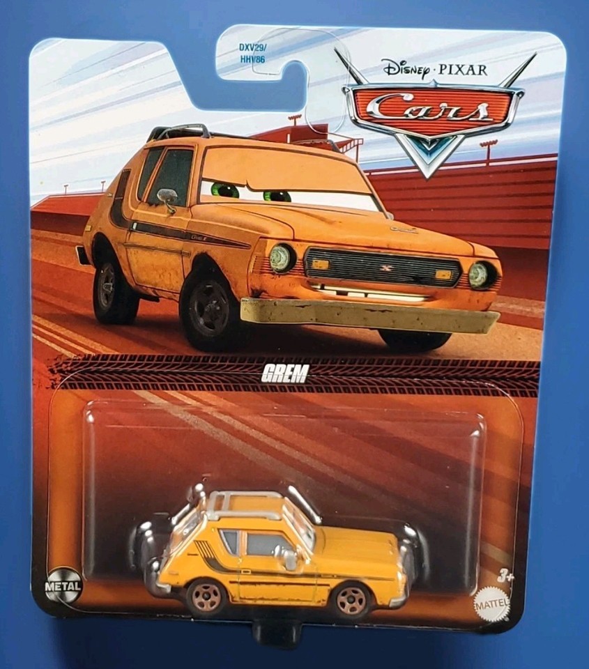 Mattel Disney Pixar CARS 1:64 scale GREM & ACER Metal Die-Cast sealed ...