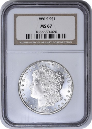1880-S Morgan Silver Dollar MS67 NGC | eBay