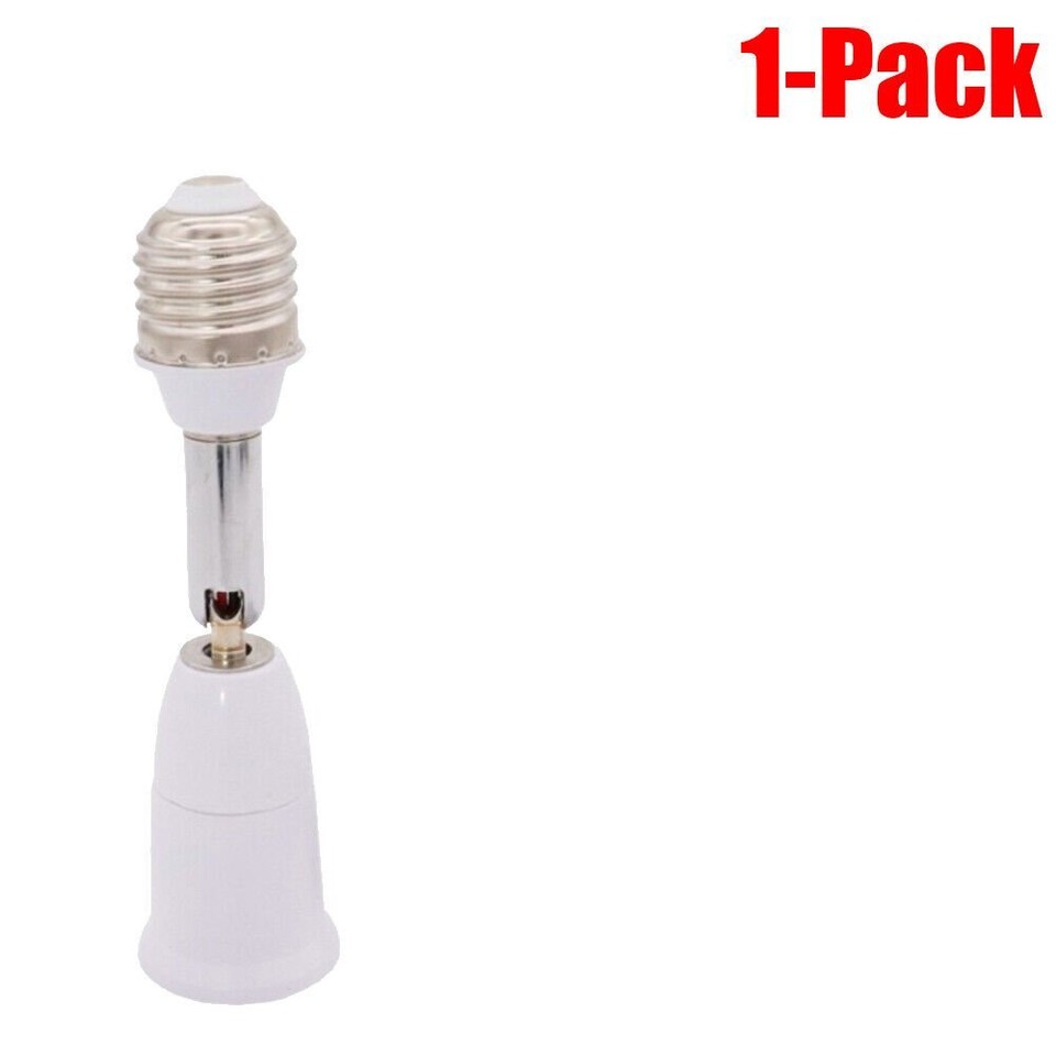 E26 E27 to E26 E27 Light Bulb Socket Converter Adjustable Lamp Extender ...