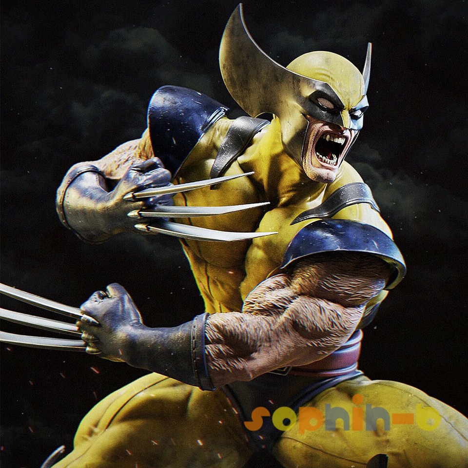 Classic Wolverine Resin 1:4 Model Kit Unpainted 3d Print GK Statue ...