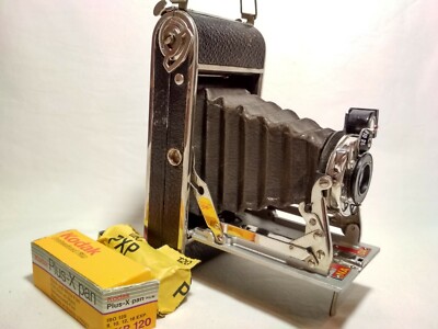 Antique french film camera Lumiere folding camera 1930. Watch the video ...