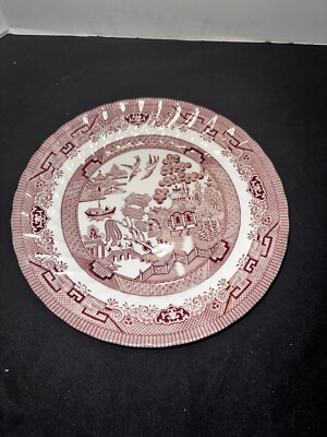 Wessex Collection Red Willow Red Rose Pink Dinner Plate 10” New Like ...