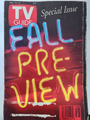 1993 Sept 18 1993 Special issue TV Guide Fall Preview | eBay