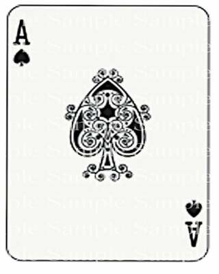 Ace of Spades Poker Birthday ~ Edible 2D Fondant Cake Cupcake Topper ...