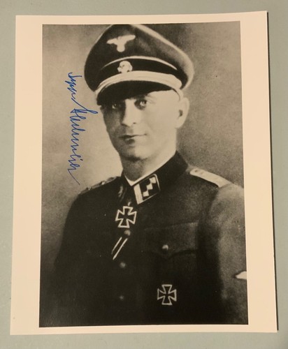 WWII German Waffen SS Josef Bachmeier Knights Cross Signed Photo | eBay