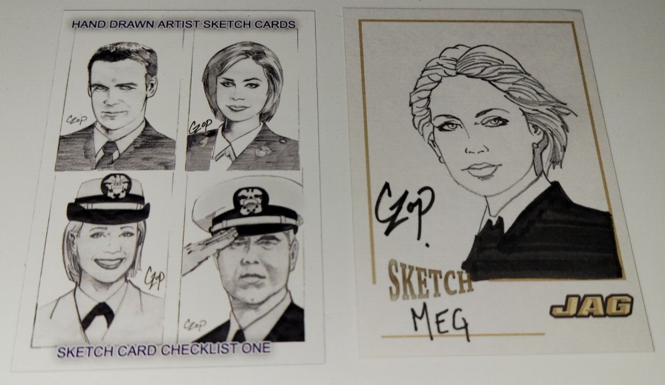 JAG 2006 JOHN CZOP Sketch Art MEG CARD 1 of 1 NM/MT+ Checklist PREMIERE ...