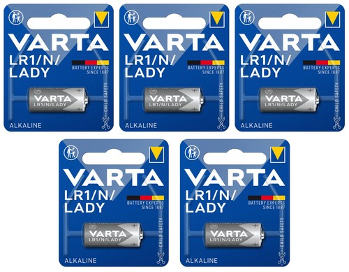 5 VARTA LR1 / N / LADY 4001 1.5V Alkaline Batteries | eBay