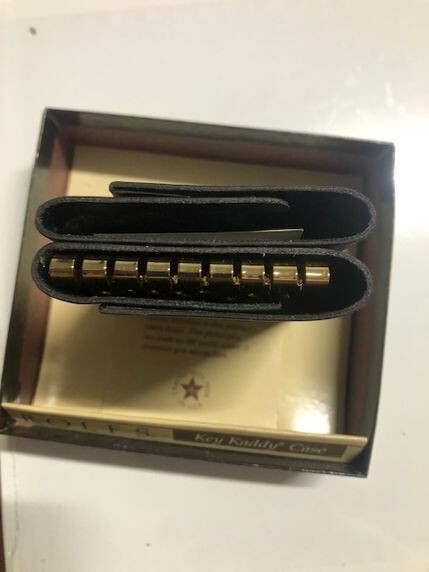 Rolfs Vintage Black Key Kaddy Case Leather Cowhide New in Original Box ...