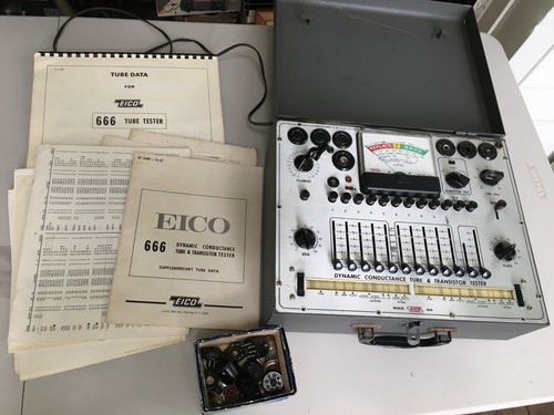 EICO Model 666 Dynamic Conductance Tube & Transistor Tester untested as ...