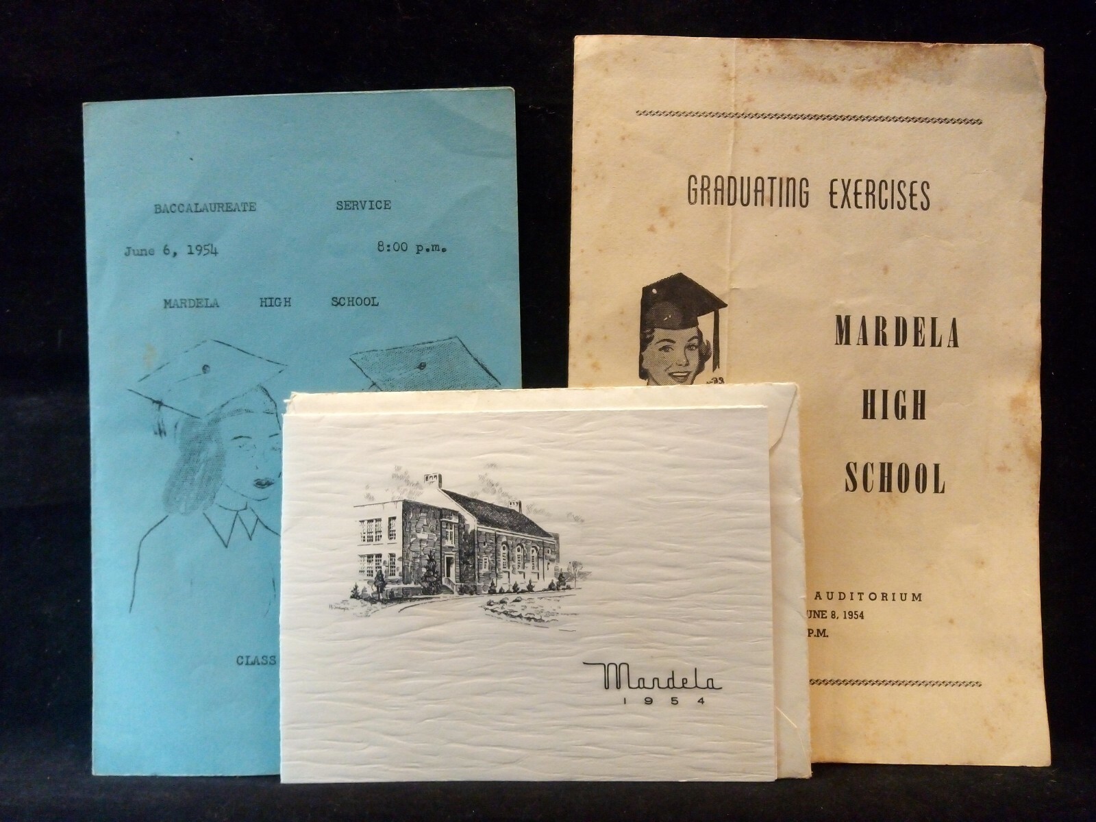 Mardela High School MD Maryland Class Of 1954 Graduation Program Letter ...