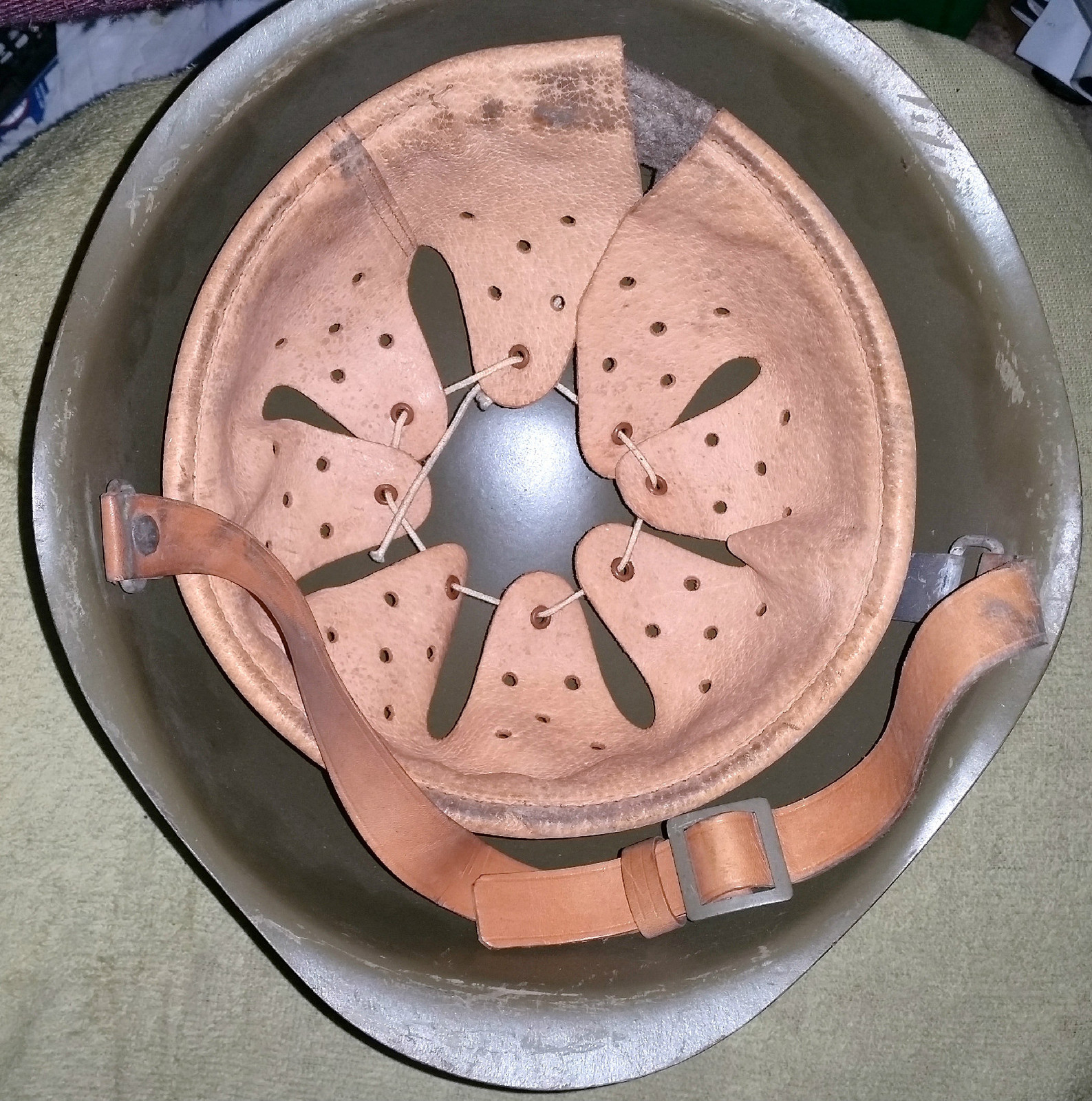 CZECH M53 STEEL HELMET - czechoslovakian COLD WAR WARSAW PACT ...