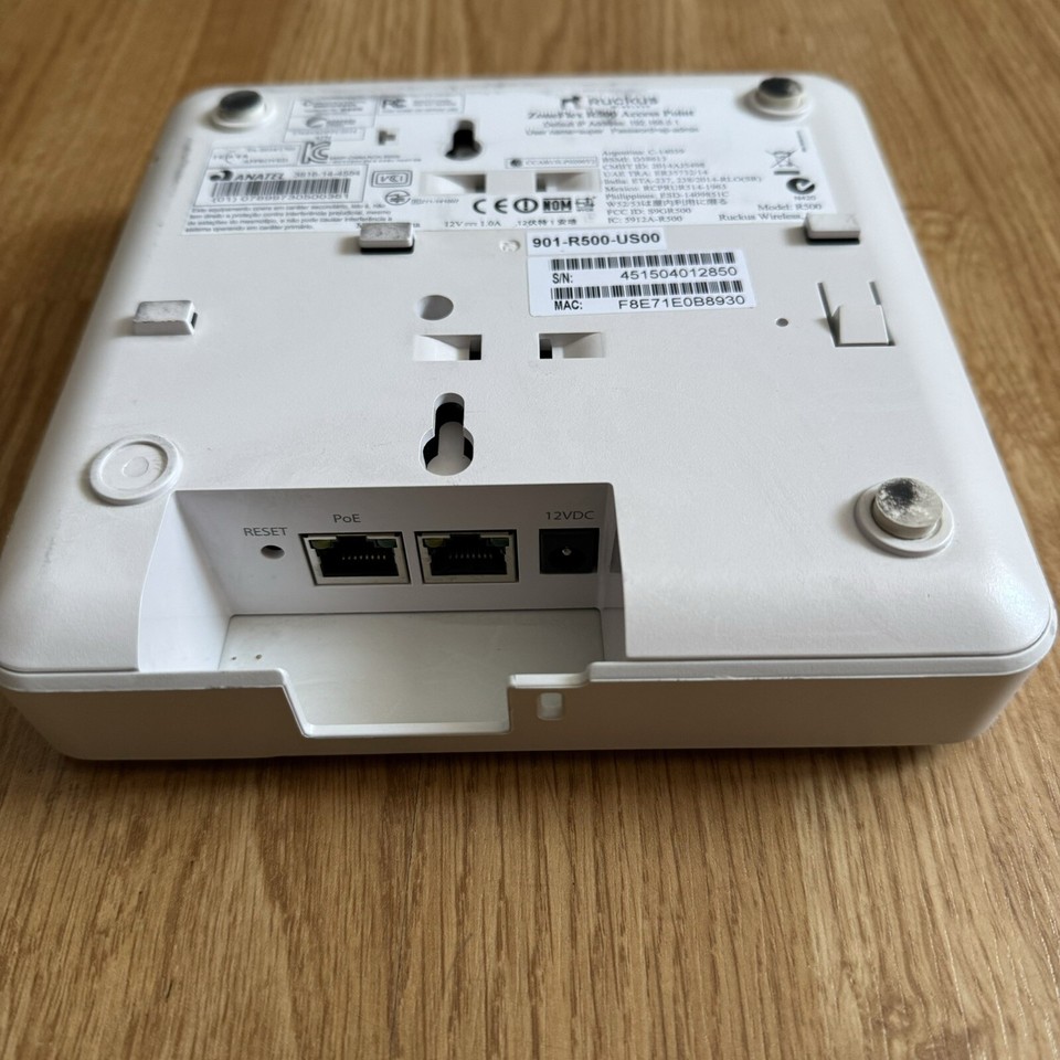 Ruckus Zoneflex R500 Dualband Wireless Access Point - Works | eBay