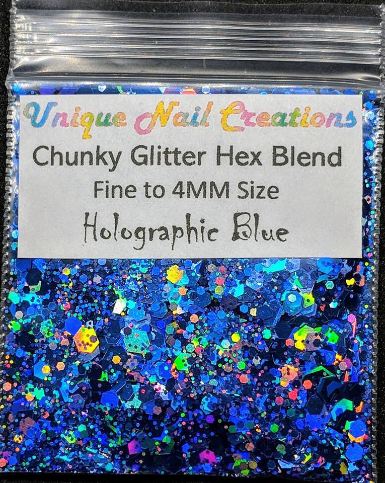 CHUNKY GLITTER HEX BLEND~U Choose~Nail Art•Acrylic•Gel•Body Art ...