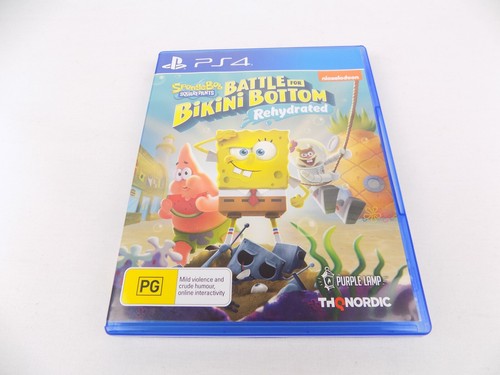 Mint Disc Playstation 4 Ps4 Spongebob SquarePants Battle for Bikini ...
