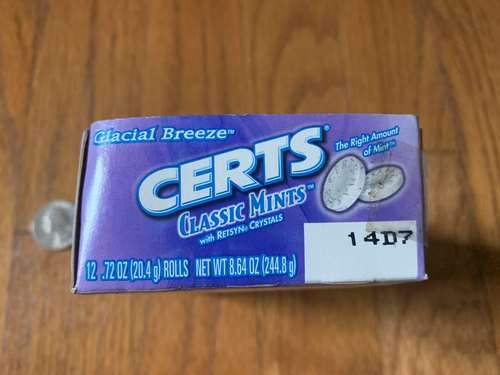 Certs Mint Roll Candy Classic Mints Glacial Breeze. | eBay