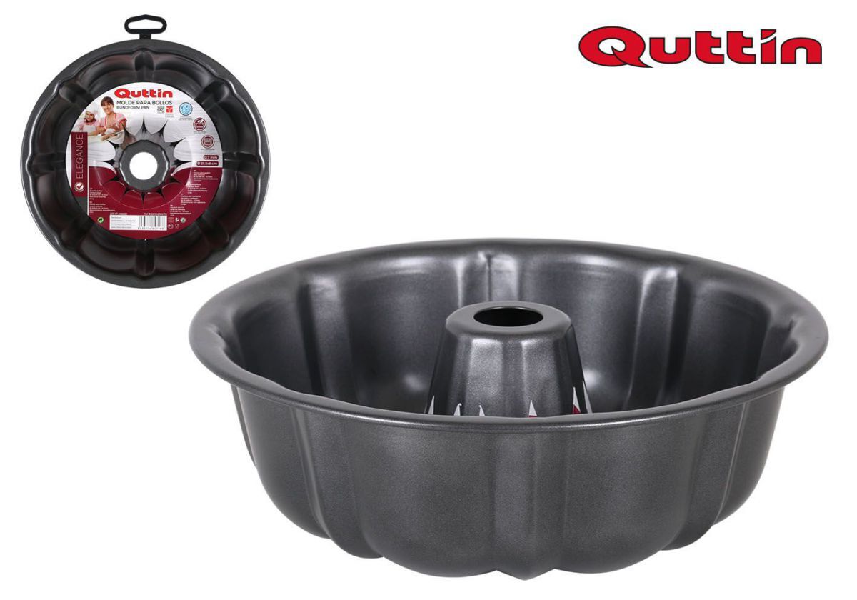 Fluted Ring Bund Cake Tin Round Baking Mould Non Stick Pan Tray QUTTIN ...