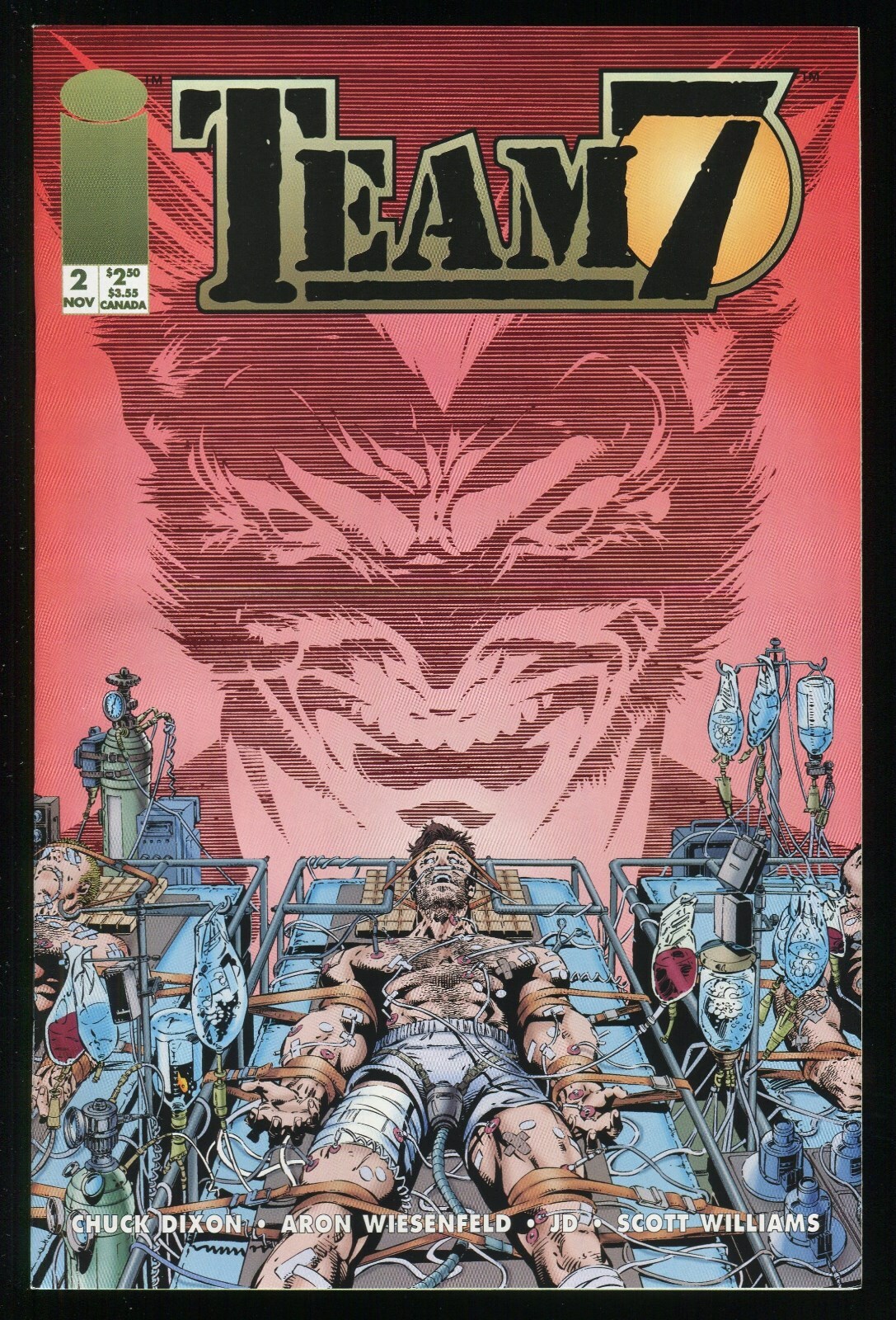 Team 7 Comic Set 1-2-3-4 + Variant 1 Image 1st Mini-Series 1994 Special ...