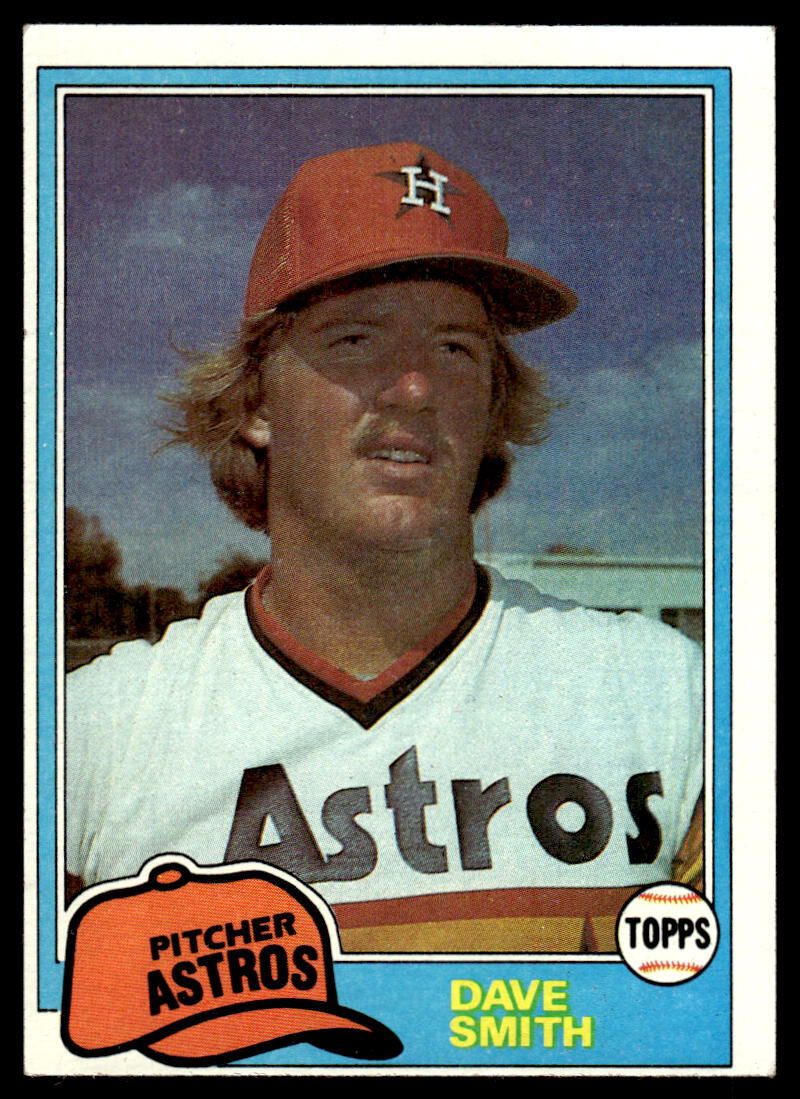 1981 Topps Dave Smith #534 Houston Astros Baseball Card | eBay