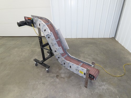 Dynacon 6"x 76" Portable Incline Conveyor Mattop Cleated Belt 150mm ...