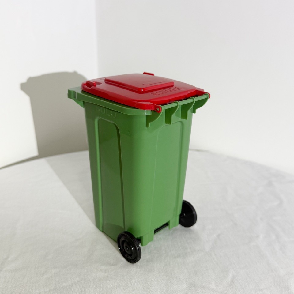 Mini Sulo KSB Wheelie Bin - Nature Green + Red Lid | eBay Australia