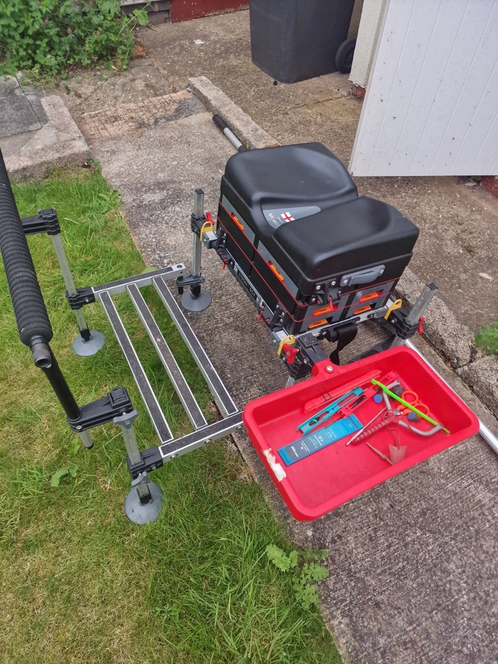 Octoplus Fishing Seat Box with Side Tray | eBay UK