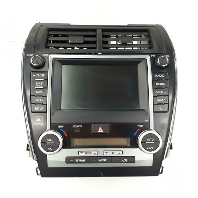 2012 CAMRY STEREO/HEAD UNIT 7in SAT NAV HEAD UNIT (P/N ON FACE 18039 ...