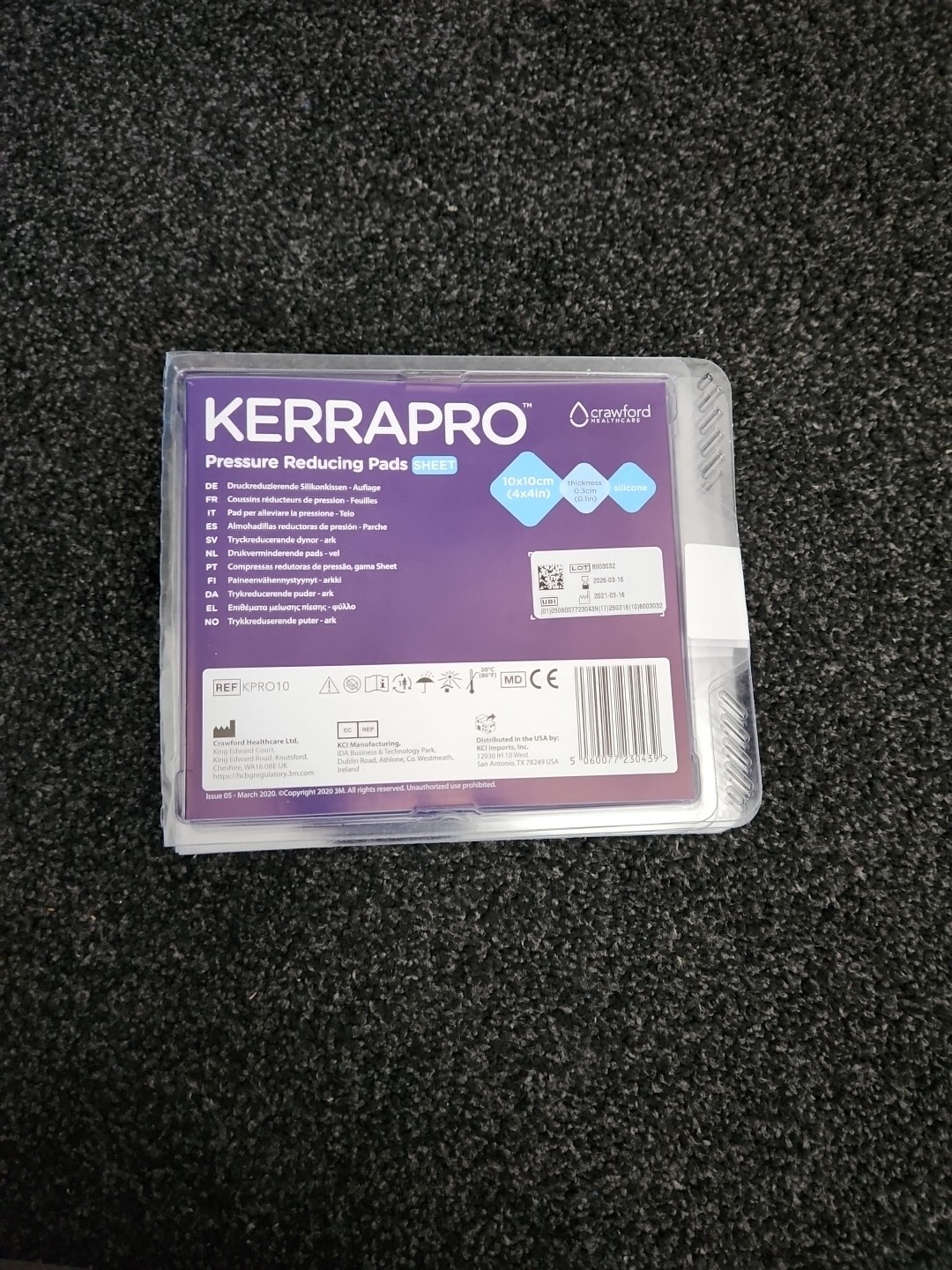 Kerrapro pressure reducing pad/sheet 10cm x 10cm | eBay UK